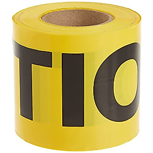 IRWIN Tools STRAIT-LINE 66200 Barrier Tape Roll, CAUTION, 3-inch by 300-foot (66200)