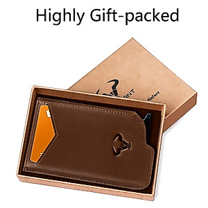 Bigant Mens Slim Wallet Card Holder, Aluminium Money Clip Wallet fot Gift Men 8 Cards,RFID Blocking