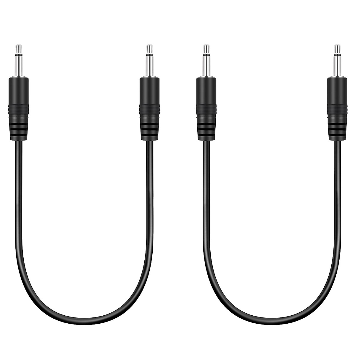 Bolvek 2 Pack 3.5mm 1/8" Male TS Mono Plug to 3.5mm Male Mono Jack Audio Cable