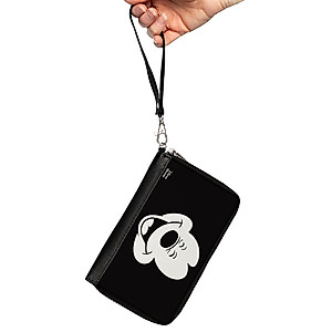 Buckle-Down Women's PU Zip Around Wallet Rectangle-Mickey Mouse, 7.5"x4.5"