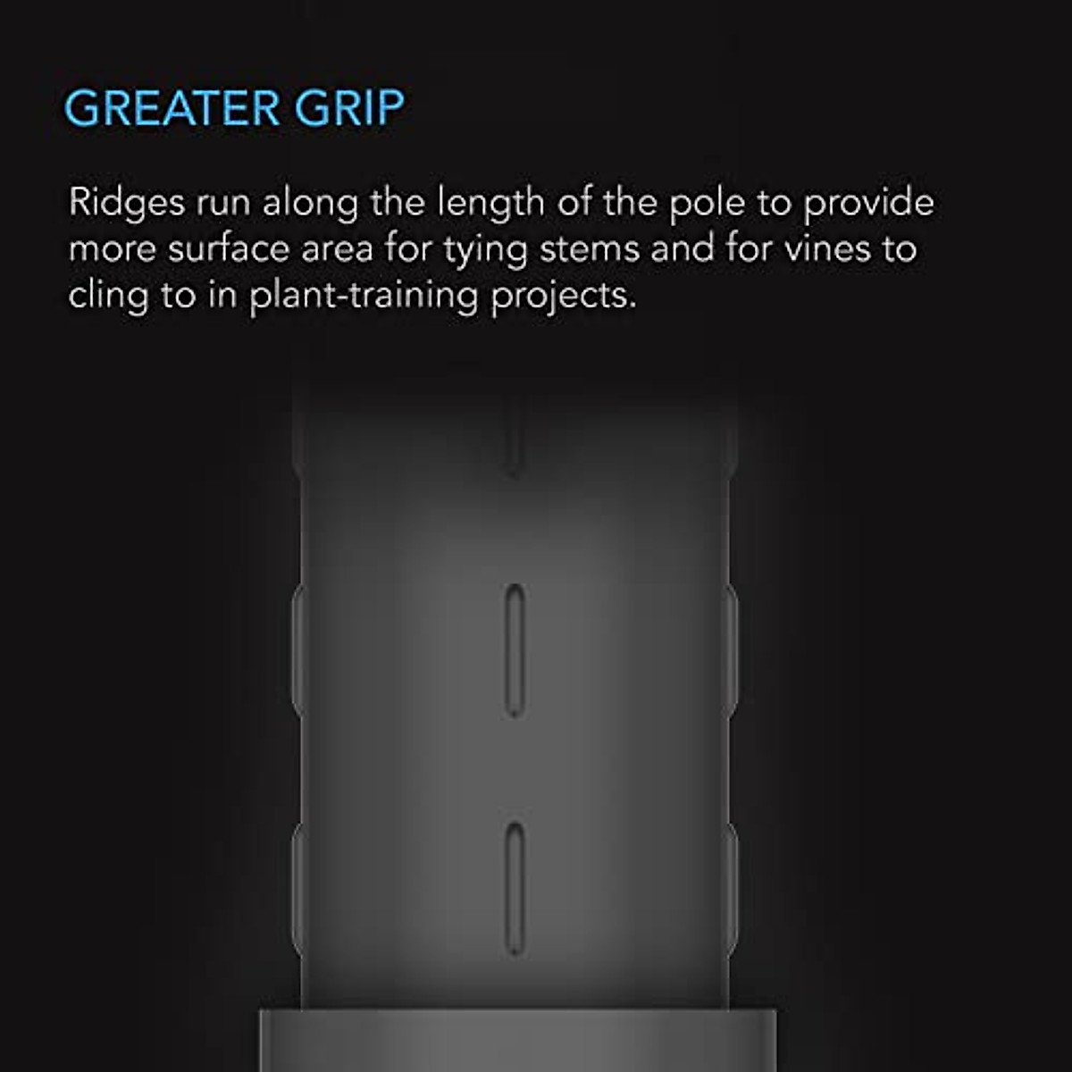 AC Infinity Garden Plant Stakes 60", Sturdy Metal Support Sticks with Protective Plastic Coating, 25-Pack for Tomatoes, Trees, and Vines in Gardening Hydroponics