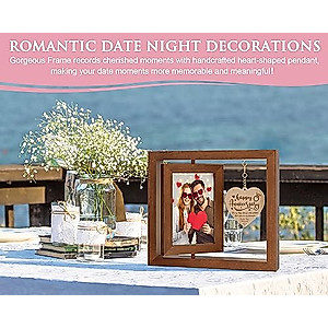 Anniversary Gifts for Him Her Wedding Anniversary Gifts for Wife Husband Couple Gifts, Happy Anniversary Picture Frame for 4x6 Photos, 1-99 Years 50th Anniversary Decorations for Girlfriend Boyfriend