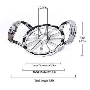 DflowerK Apple Slicer Corer Cutter Large Ultra Sharp 12 Blade Stainless Steel Upgraded Apple Divider