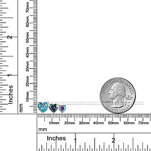 Onnzin Titanium Heart Earrings for Women Girls Hypoallergenic Pure Titanium Implant Grade Earrings for Sensitive Ears,Surgical Stainless Steel Stud Earrings Valentine’s Day Jewelry Gift