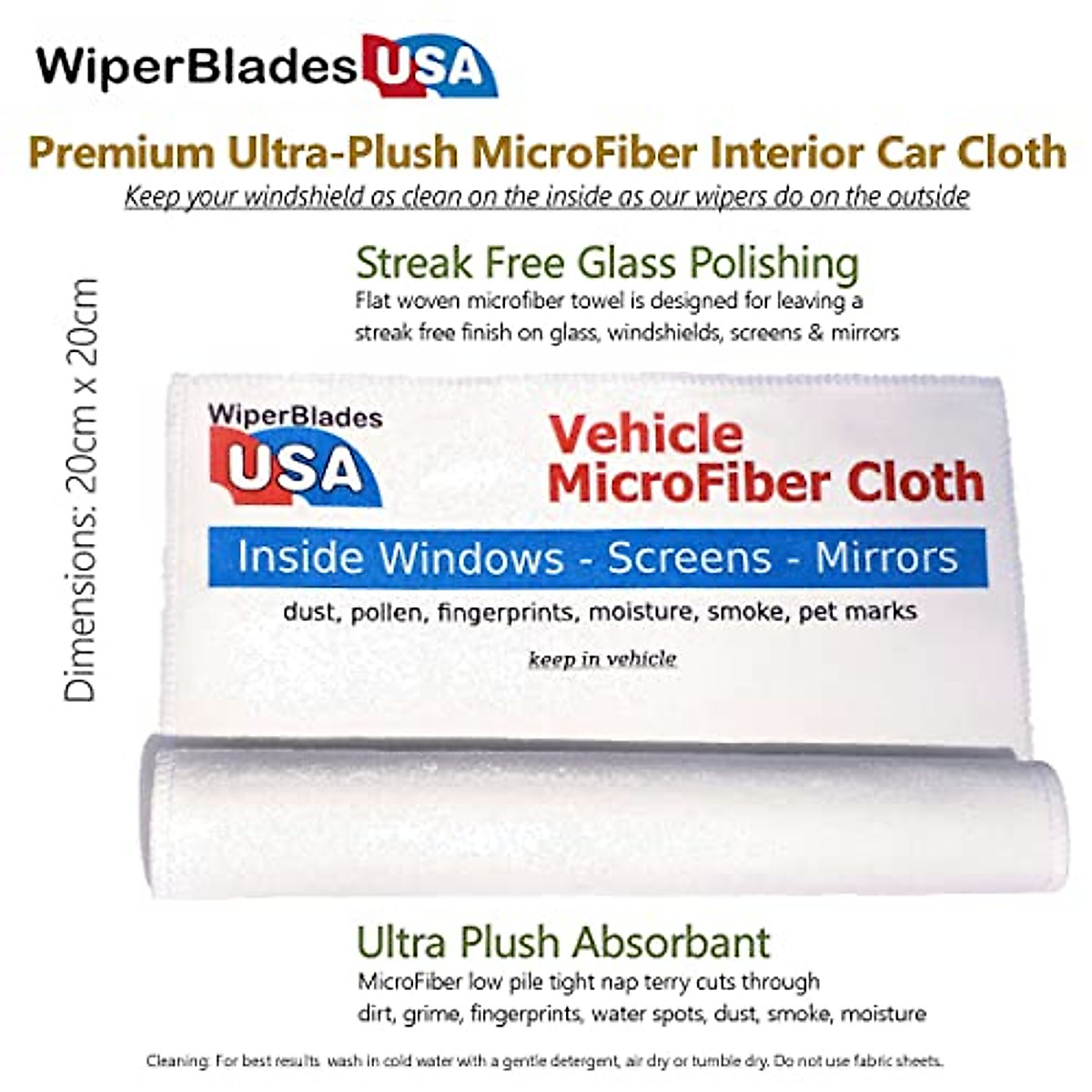 Beam Blades Wipers for 2018 Hyundai Elantra GT Set w/Rear Trico Tech Beam Blades Wipers Set Bundled with MicroFiber Interior Car Cloth