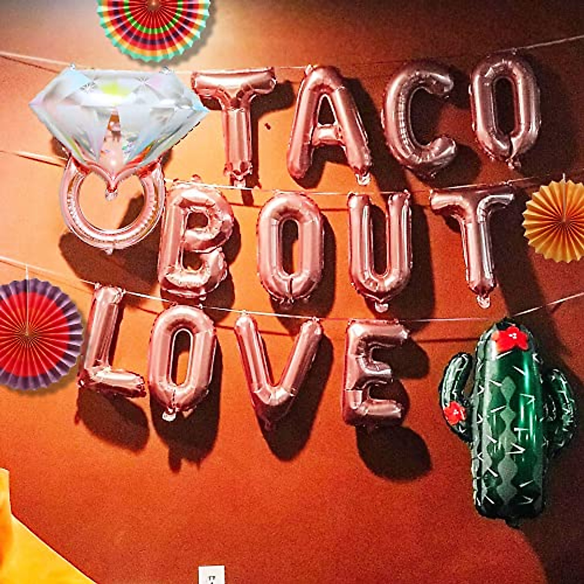 JeVenis Taco Bout Love Backdrop Taco Bout Love Balloons Taco Bout Love Bridal Shower Decorations Taco Bout Love Decorations Mexican Bridal Shower Decorations Cactus Bridal Shower Decorations