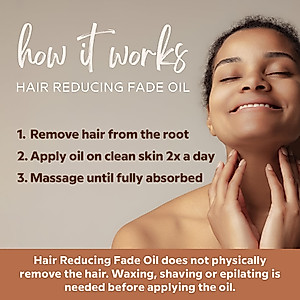 Umber By J. Lenay Hair Reducing Fade Oil Roll-On, Natural Hair Reduction, Regular Strength, 0.5 Fl Oz