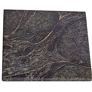 CraftsOfEgypt Set of 6 - Green Marble Stone Coasters Polished Coasters – 3.5 x 3.5 Inches (9x9 cm) Square – Protection from Drink Rings