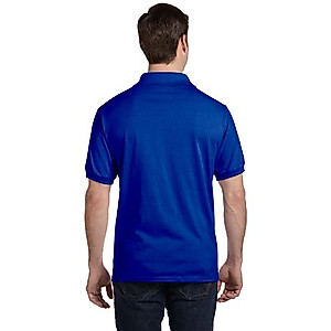 Hanes Men's Cotton-Blend EcoSmart® Jersey Polo with Pocket