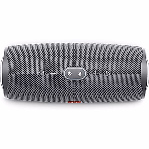 JBL Charge 4 Portable Waterproof Wireless Bluetooth Speaker - Grey (Renewed)