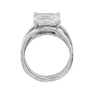 Silpada 'Sevilla Later' Cubic Zirconia Ring in Sterling Silver, Size 8, Size 8