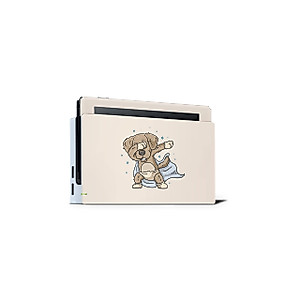 Tacky Design Cute Dog Skin Compatible with Nintendo Switch Skin Wrap Cover, Kawaii Blue Skin for Nintendo Switch Stickers, Premium Vinyl 3M Full Wrap Decal, Compatible with Joy-Con, Console, Dock.