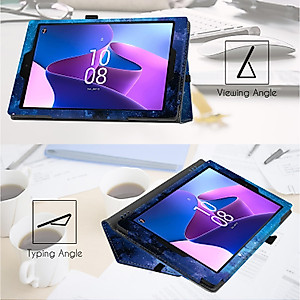 Famavala Folio Case Cover for 10.1" Fire HD 10 Tablet (Previous 9th / 7th / 5th Generation, 2019/2017 /2015 Release) (BlueSky)