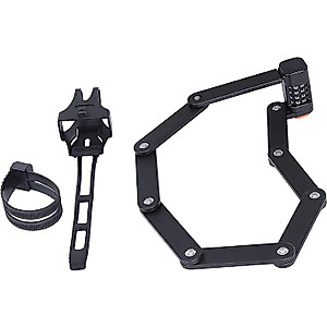 ECOTRIC Folding Bike Lock Scooter Bicycle ebike Electric Bike Motorcycle Lock Heavy Duty Anti Theft 85cm New Password Steel Bars with Carrying Case