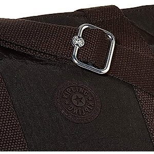 Kipling Women's Asseni Mini Tote, Compact Lightweight Everyday Purse, Nylon Shoulder Bag, Black Noir