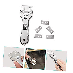 Amosfun 1 Set Glass Scraper Cleaning Shovel Glass Cleaning Scraper Cleaning Scraper for Glass Clean Keeping Scrapers Cleaning Scrapers Ceramic Hob Scraper Cooktops Cleaning Scraper