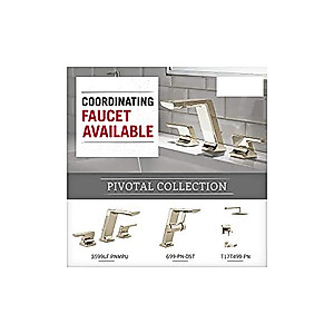 Delta Faucet 79908-PN Pivotal Wall Mounted 8" Mini Towel Bar, Hand Towel Holder in Polished Nickel, Bath Accessories