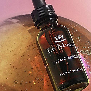 Le Mieux Vita-C Serum - Concentrated Vitamin C & Glutathione Antioxidant Facial Serum for Glowing Skin, Vit C Face Serum to Address the Appearance of Uneven Tone & Blotchiness (1 oz / 30 ml)