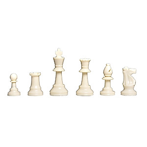 The House of Staunton Four Player Chess Set Combination - Single Weighted Regulation Colored Chess Pieces, Four Player Vinyl Chess Board