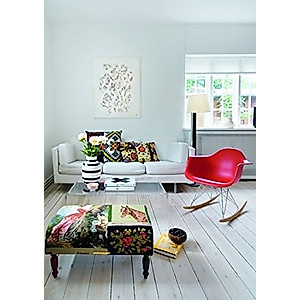 2xhome Modern Molded Plastic Shell Rocking Chair with Metal Eiffel Wire Frame and Wooden Rocker Legs, Bright Red, Single, Set of 1