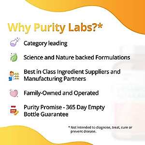 Purity Labs Vitamin D3 + K2 - Immune Support Supplement Enhanced with Bioperine - Vegan Supplements for Daily Defense, Bone, Muscle, and Skin Health - 120 Capsules