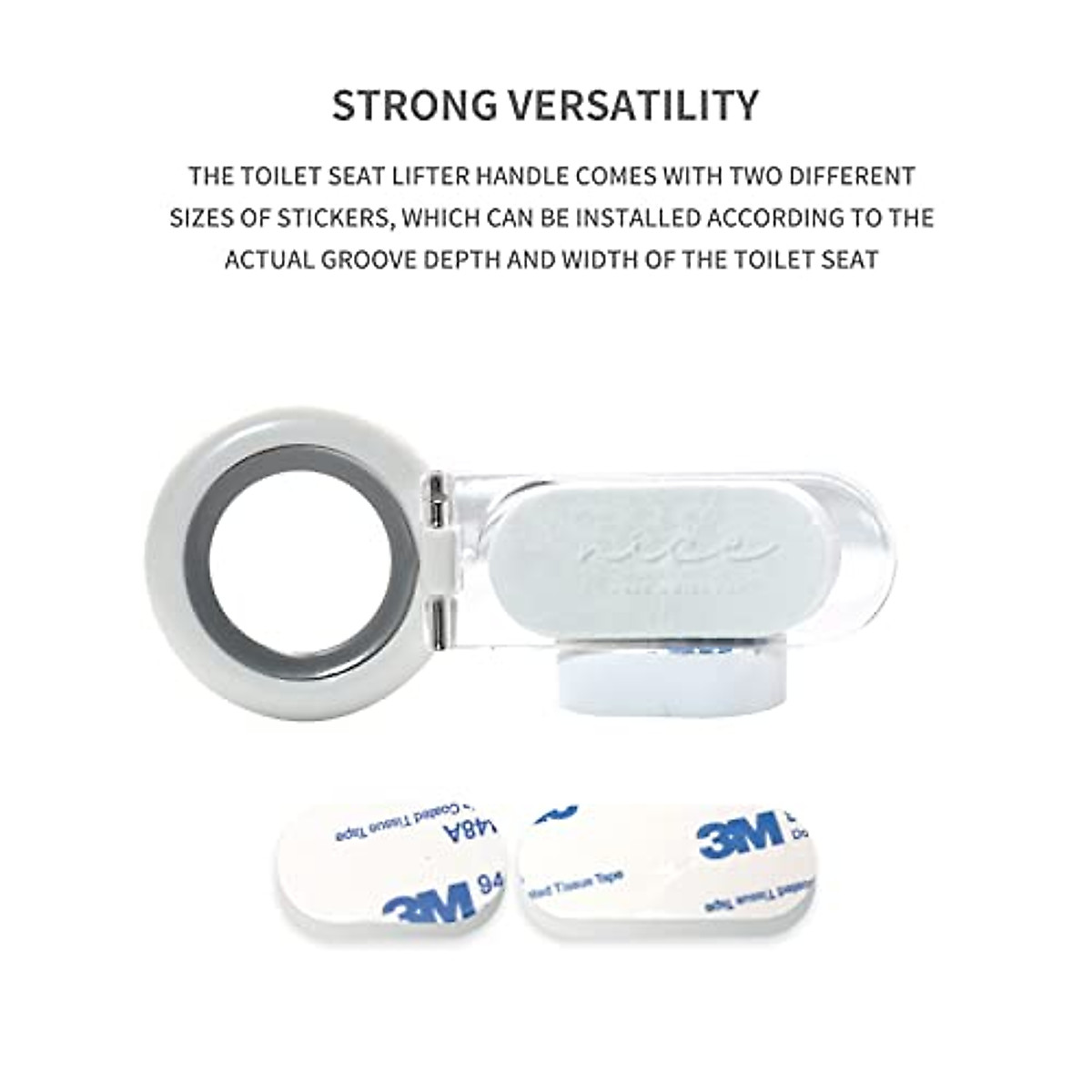 4 PCS Toilet Seat Lifter Handle, Toilet Lid Lifter for Bathroom Hotel Home Avoid Touching Toilet Cover Multi Function Cover Lifter for Toilet