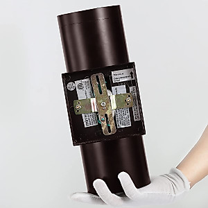 mirrea Modern Outdoor Porch Light Patio Light in 2 Lights with Aluminum Cylinder and Tempered Glass Cover Waterproof Wall Sconce 2 Pack (Oil Rubbed Bronze)