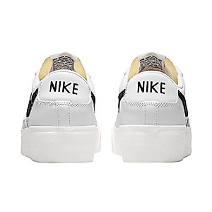 Nike Womens WMNS Blazer Low Platform DJ0292 101 - Size 8W White/Black