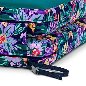 Classic Accessories for Vera Bradley Water-Resistant Patio Chaise Lounge Cushion, 26 x 48 x 32 x 3 Inch, Happy Blooms