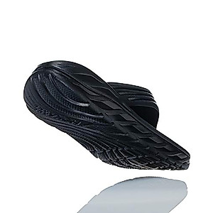 Hoka ONE ONE Women's Ora Recovery Flip 2 Sandals, Black, Size 9.0