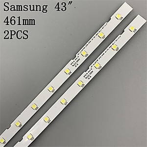 MSEURO 2 PCS 28 LED Strip Light Strip Fit for Samsung 43 "TV UE43NU7100U AOT_43_NU7100F_2X28_3030C BN44-00947A UE43NU7120U