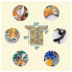 PuGez Baby Weaning Bib Feeding Baby Led Weaning Self-Feeding Bibs Ideal for BLW Toddler Baby-Led Weaning Highchair Cover Bibs (Orange)