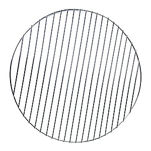 Barbecue Partner Round replacement charcoal bottom grate Korean bbq grill cooking wire mesh grid no foot, 14'' diameter, Stainless Steel, 14 x 14 x 0.4 inches