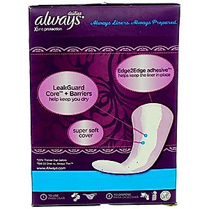 Always Xtra Protection Regular Daily Liners, 50 Count (Pack of 3)