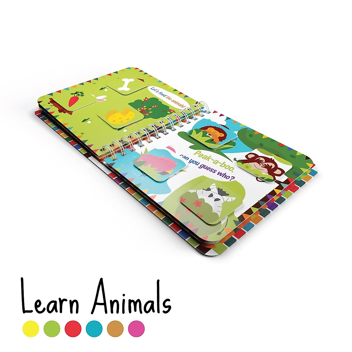 Stick IT Smart Montessori Busy Book for Toddlers, Preschool Educational Learning, Autism Sensory Learning Toy, Kindergarten Learning Activities, Anti-Cutting Edge