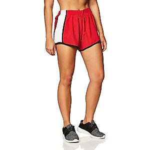 Augusta Sportswear Women's Junior Fit Pulse Team Short, Red/White/Black, Small