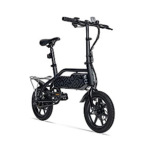 Jetson J5 Electric Bike, Top Speed of 15 MPH, Maximum Range of 15 miles with Twist Throttle Or 30 miles with Pedal Assist, 350-Watt Motor, Ages 12+, Black, JJ5-BLK