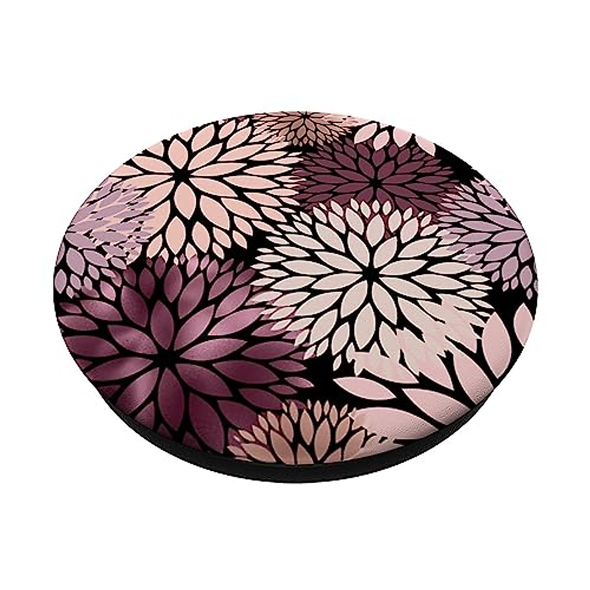 Dahlia Flower Floral Nature Garden Pink Purple Maroon Design PopSockets Swappable PopGrip