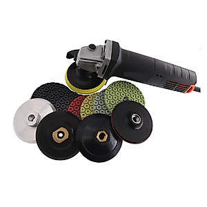 Polishing Pad 7 PCS Super 4 Inch Diamond Polishing Pads 100mm Flexible Wet Polishing Pad Granite Marble Concrete Floor Grinding Disc Polish Pad Kit (Color : Combon D, Size : Mix 7 Grits_7 PCS_4 INCH