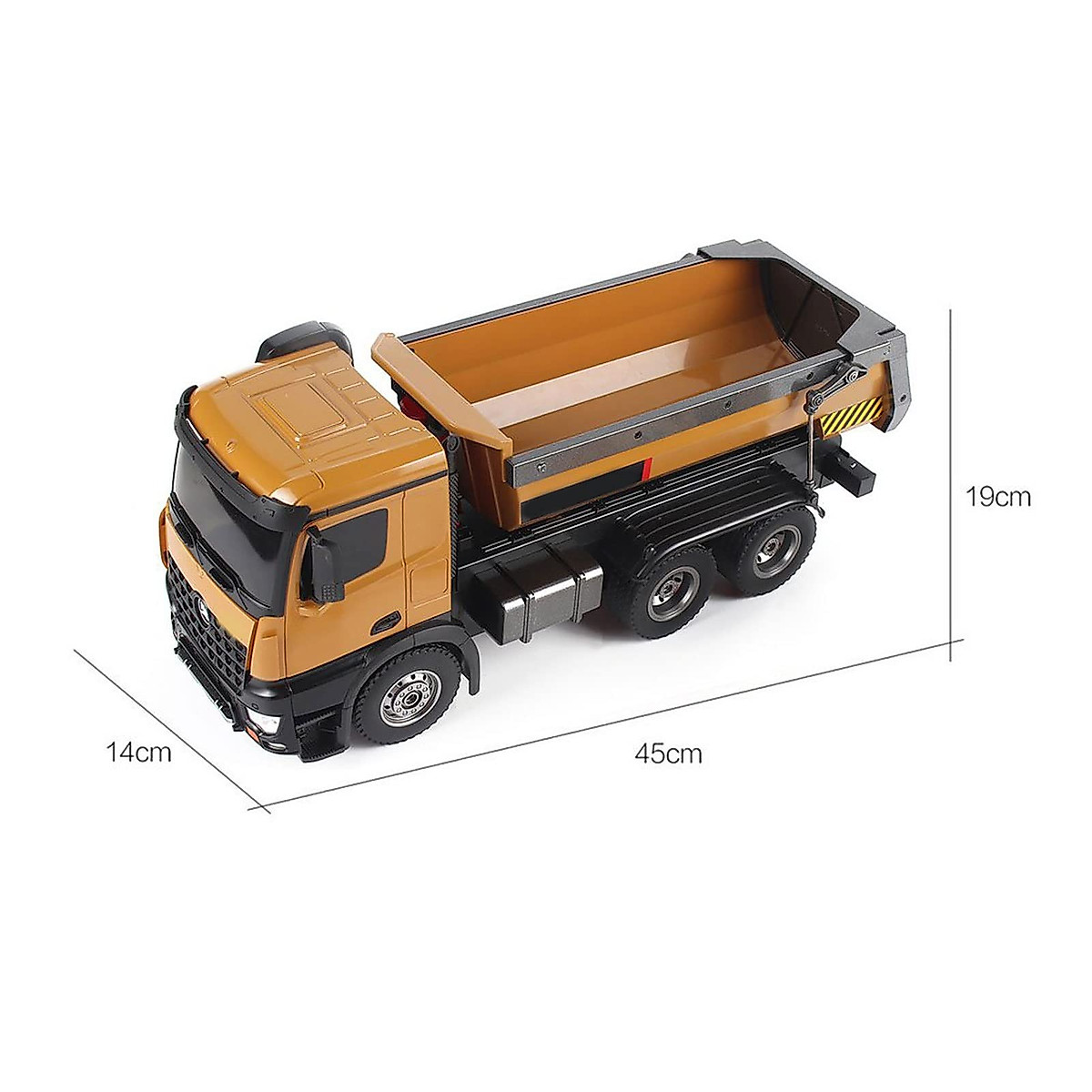 BZGWECD Remote Control Construction Dump Truck 10 CH Alloy Construction Car Remote Control Vehicle Toy RTR RC Truck Gift for Boy