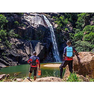 Kinsard Waterproof Dry Bags, Roll Top Sack, With Zipper, Side Pockets, and Adjustable Straps-Protects Valueables and All Gear, For Kayaking, Boating, Beach, Hiking, 10 Liter Dry Bag(Orange)