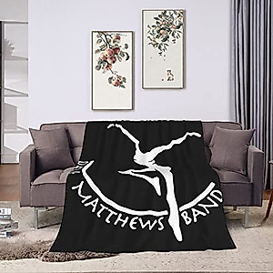 American Dave Rock Matthews Band Blanket Throw, Ultra-Soft Fleece Flannel Blanket Lightweight Throw Blankets for Couch Sofa Living Room for Kids Adults 60"X50"