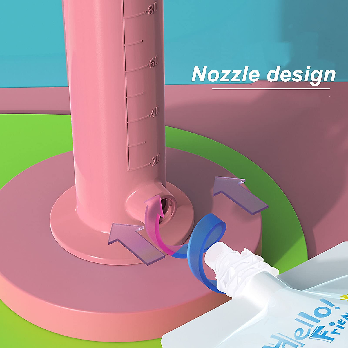 7pcs Set Baby Food Pouch Maker Reusable Pure Color Pouches Toddler Fruit Squeeze Puree Filler for Kids(Pink)