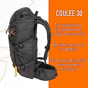 Mystery Ranch Coulee 30 Backpack - Lightweight Hiking Daypack, 30L, L/XL, Black