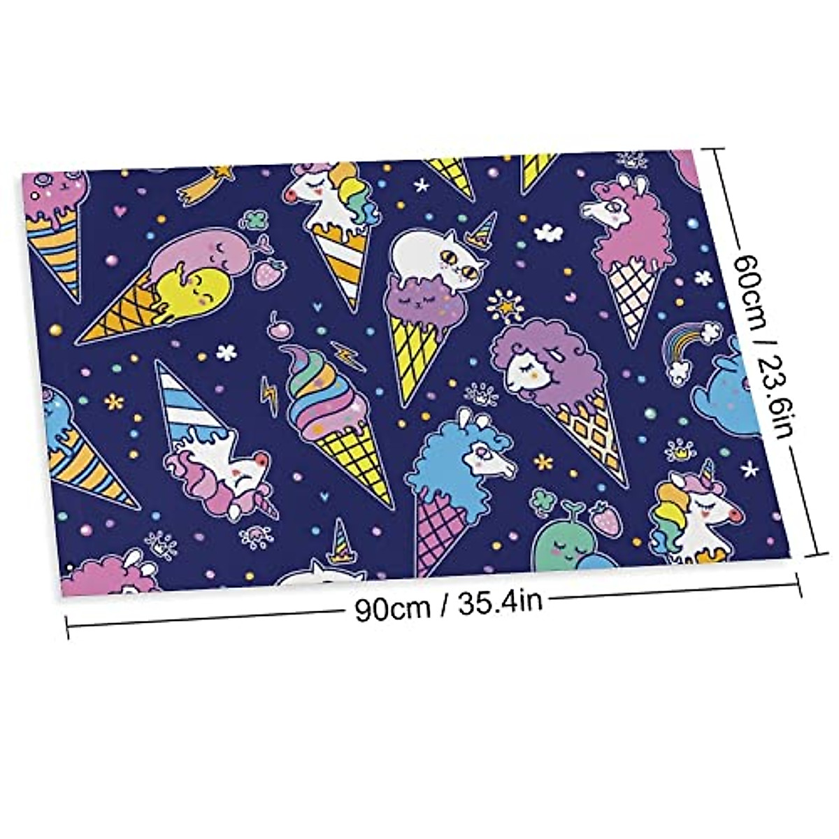 Cute Ice Cream Cones Look Like Animals Flags Decorative Funny Banners for Outside House Dorm Room Parties