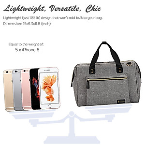 RUVALINO Universal Stroller Organizer with Cup Holders, Stroller Caddy with Detachable Bag, Tissue Pocket, Non-Slip Strap Accessories for Uppababy, Umbrella, Wagon, Baby Jogger, Bob(190)