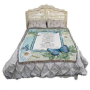 Pure Country Weavers Daughter-in-Law - Poem Blanket by Audrey Jean Roberts - Gift Tapestry Throw Woven from Cotton - Made in The USA (72x54)