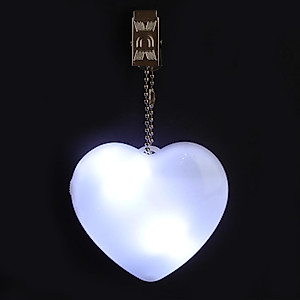 Uonlytech Heart LED Light Handbag Illuminator Touch Sensor Lamp Xmas Cold White Tree Hanging Ornament Valentines Day Gift Party Favor