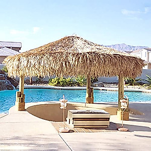 Forever Bamboo Mexican Palm Thatch Umbrealla Cover, 12ft D