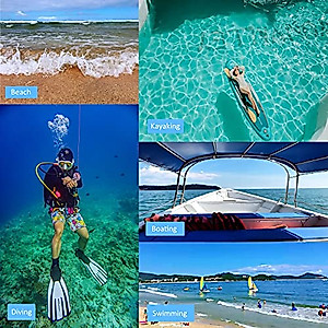 NIUTRIP Universal Waterproof Phone Case, Cellphone Pouch, IPX8 Floatble Dry Bag Compatible for iPhone 13 12 11 Pro Max XS Max XR X 8 7 6 SE S, Galaxy S22 Ultra S21 S20 S10, Up to 7.0", 2Pack